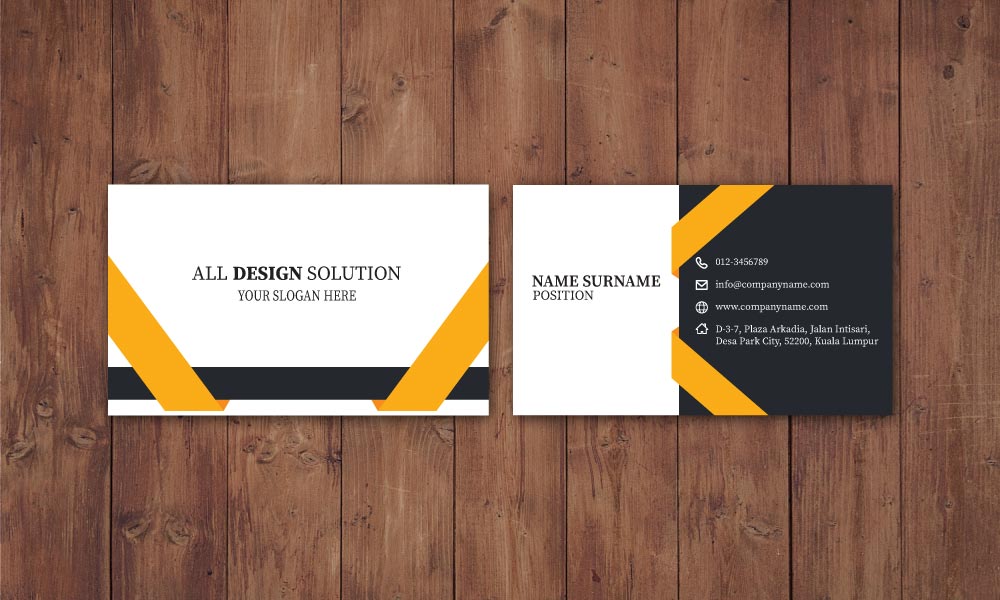 Hot Stamping Name Card 260gsm – All Design Solution