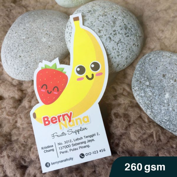 Custom Shape Name Card Printing 260gsm – All Design Solution