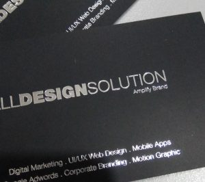 Hot Stamping Name Card 260gsm – All Design Solution
