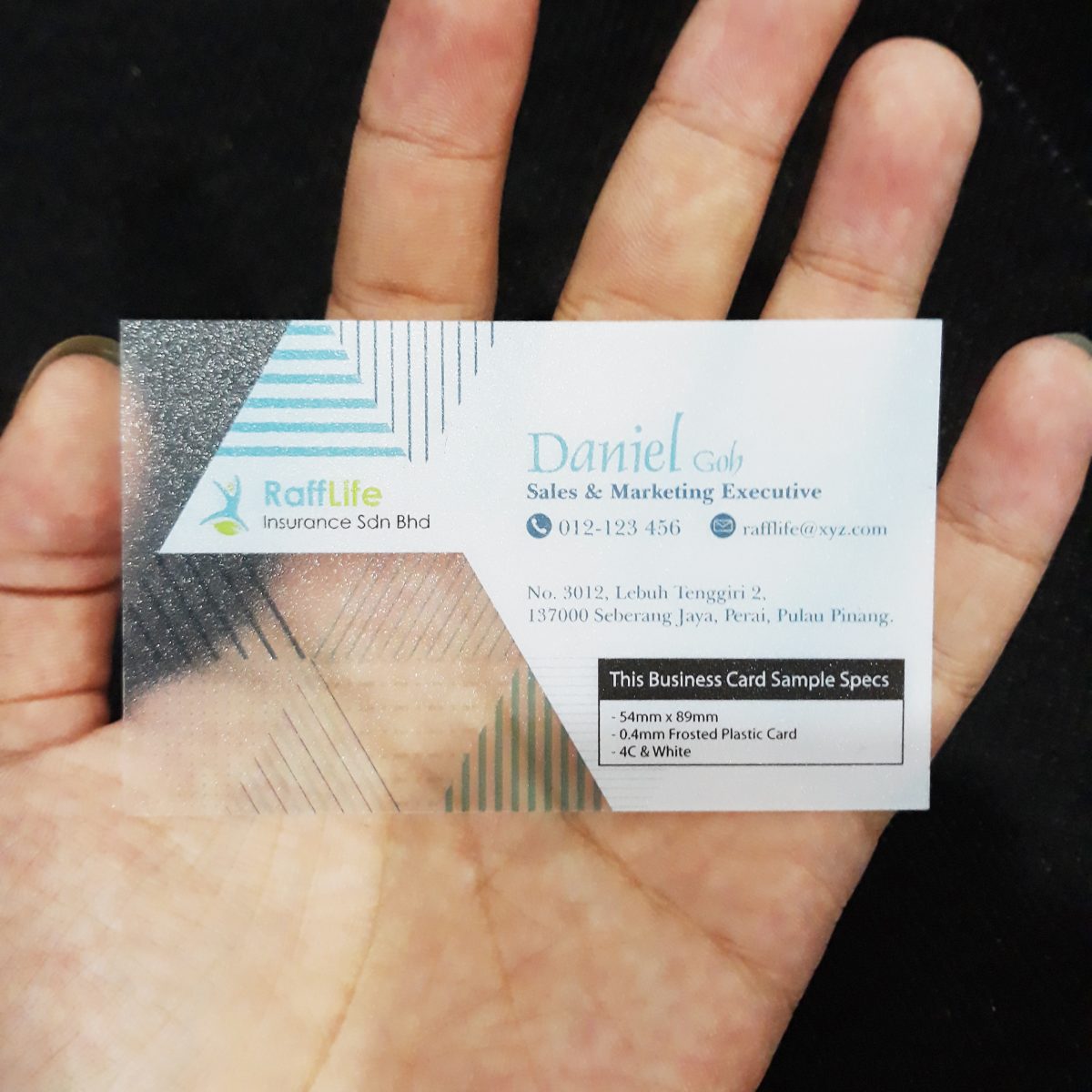 Transparent Name Card Printing 400gsm – All Design Solution
